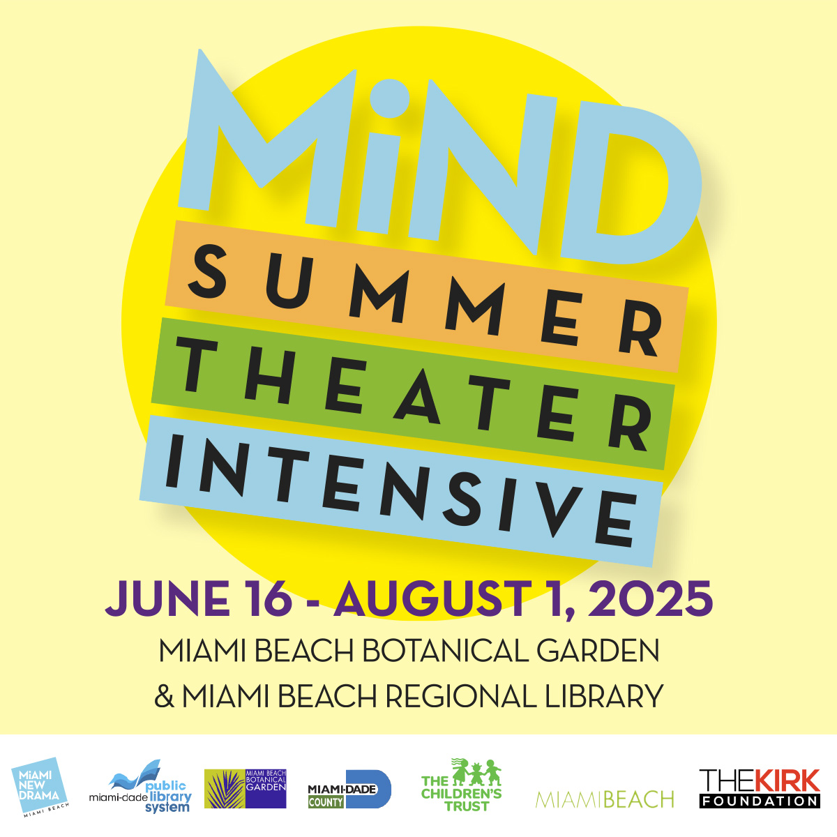 2025 Summer Theater Intensive - Miami New Drama